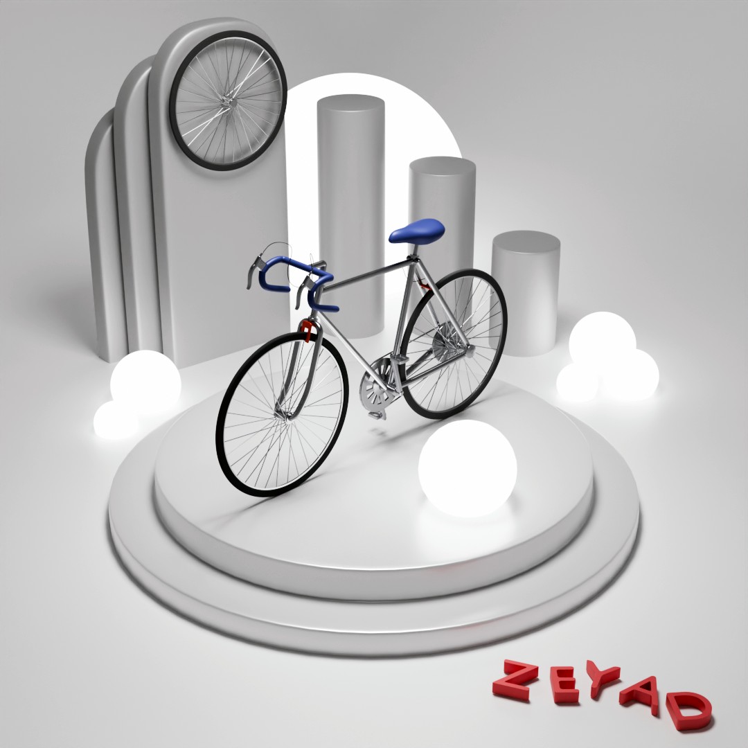 Realistic 3D bicycle Model