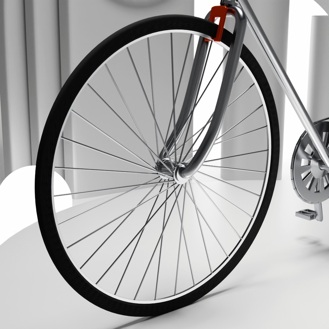 Realistic 3D bicycle Model